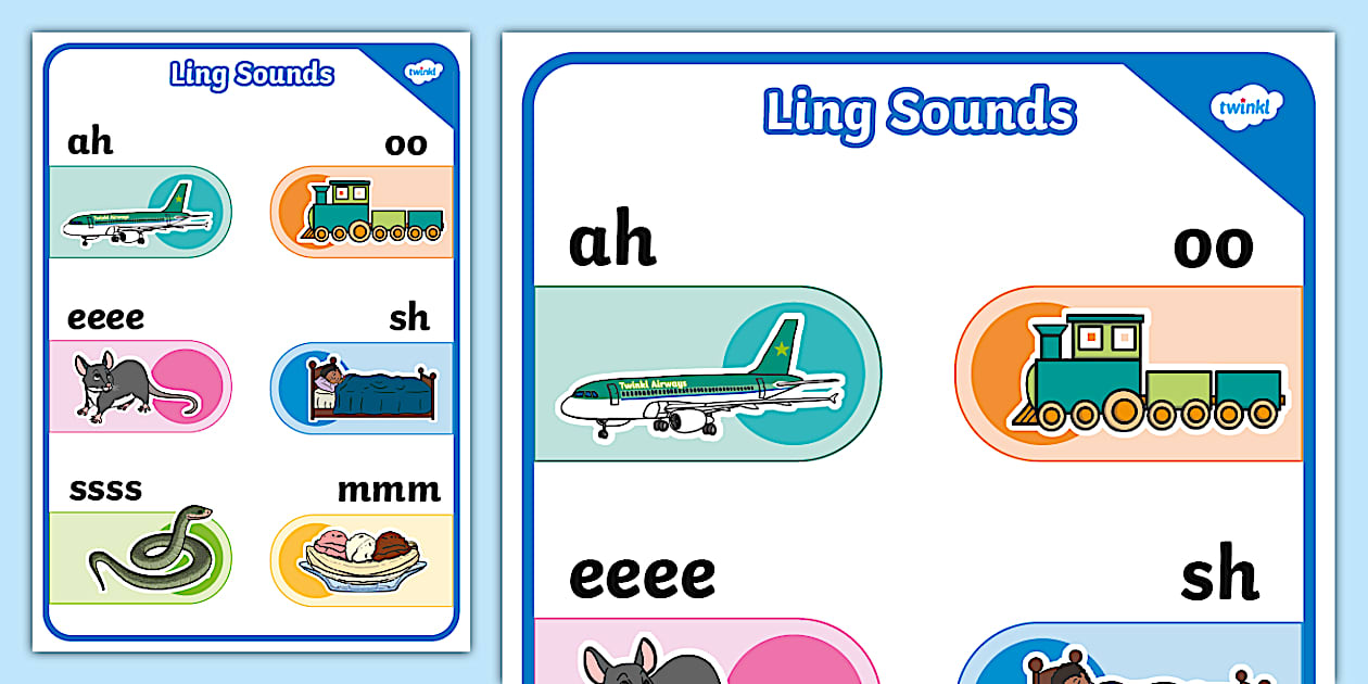 Ling Sounds Display Poster (teacher made) - Twinkl