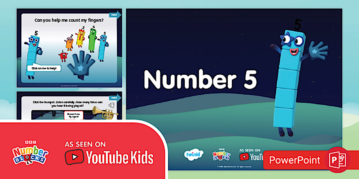 FREE! - Numberblocks: Number 5 PowerPoint | Math & Counting
