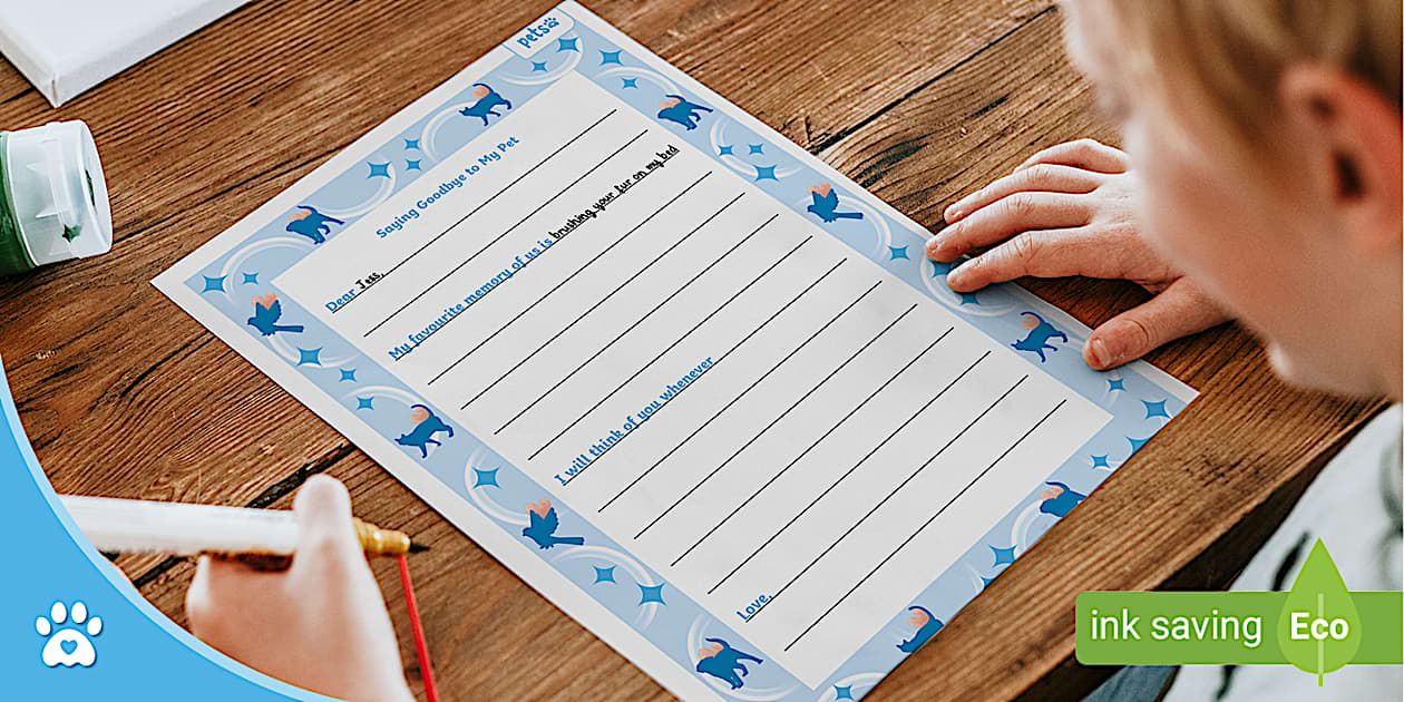 Saying Goodbye to Your Pet - Writing Prompts - Twinkl Pets