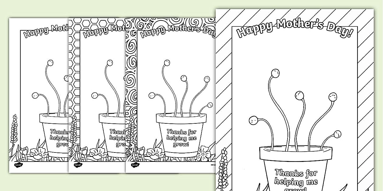 Mother's Day 'Thanks For Helping Me Grow' Craft