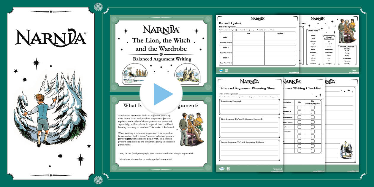 The Lion, the Witch and the Wardrobe: Balanced Argument Writing Pack