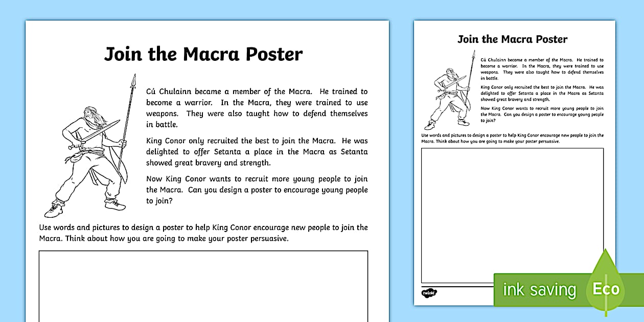 Join the Macra Poster Worksheet (teacher made) - Twinkl