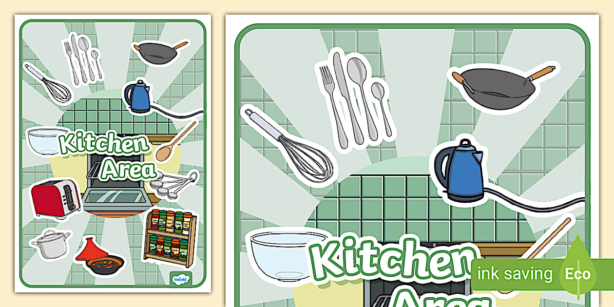 Kitchen Area Poster (teacher made) - Twinkl