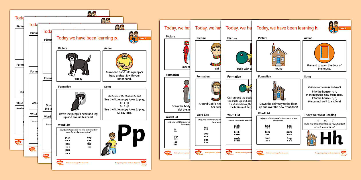 Level 2 Phonics Parent Information Sheet Bumper Pack
