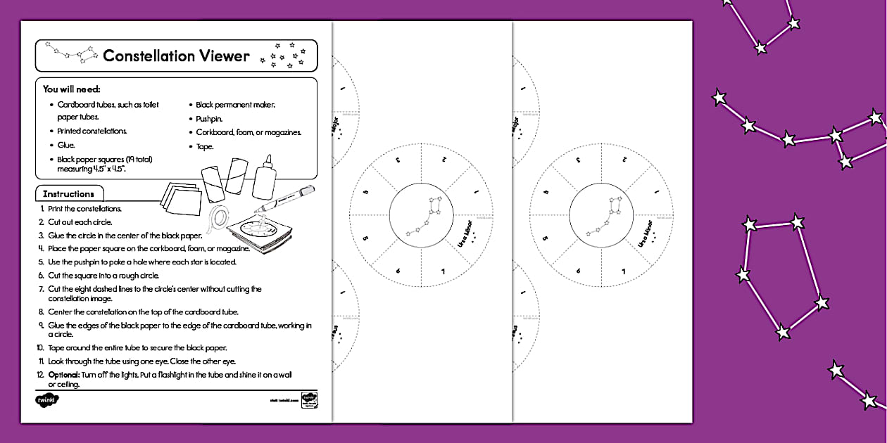 Constellation Viewer Craft (Teacher-Made) - Twinkl