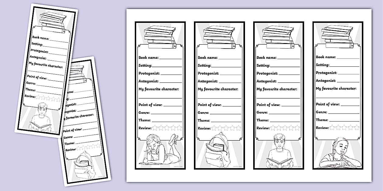 Elements of My Story Bookmarks (Teacher-Made) - Twinkl