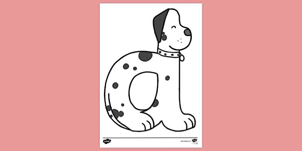 Preschool Letter 'D' Colouring | Colouring Sheets - Twinkl