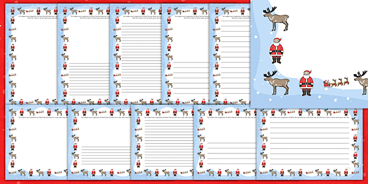 Lost Reindeer Writing Frame (teacher made) - Twinkl