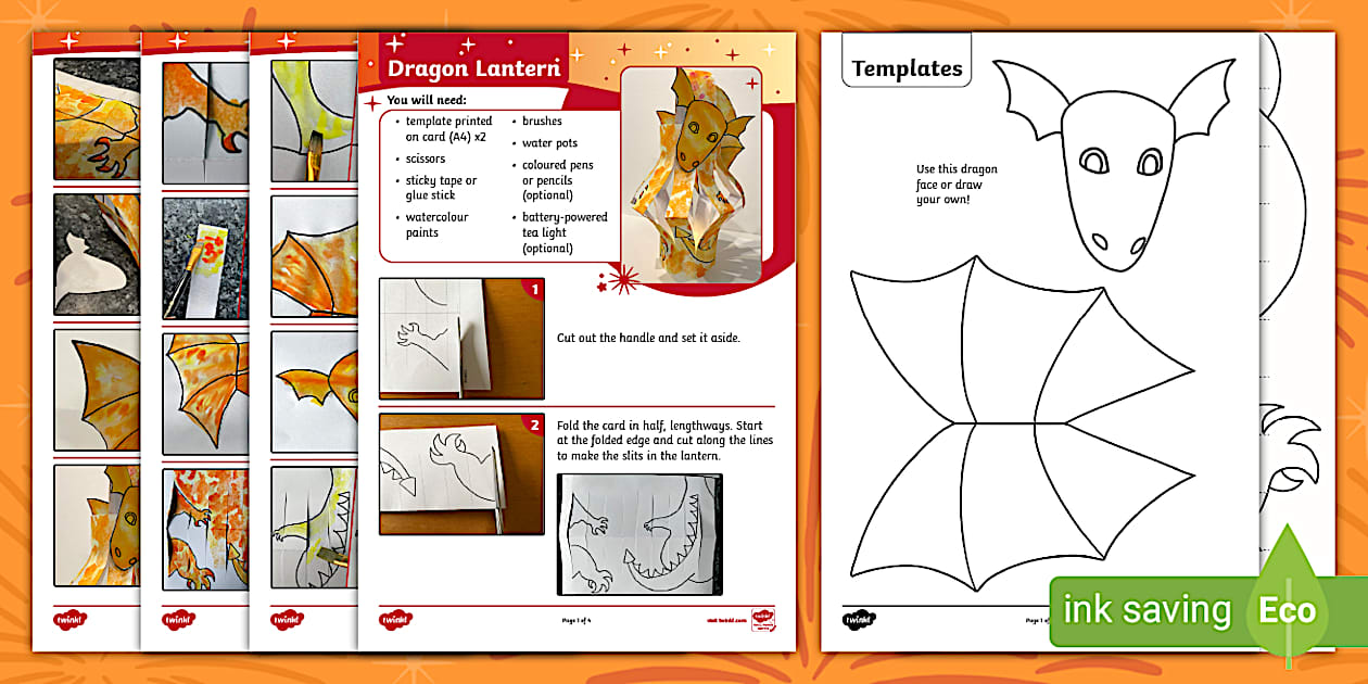 Year of the Dragon Lantern Craft Activity