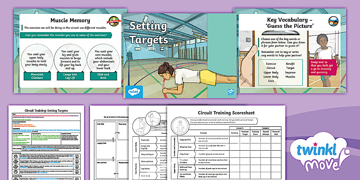 Setting Targets PE Lesson I Year 4 Twinkl Move I Circuits