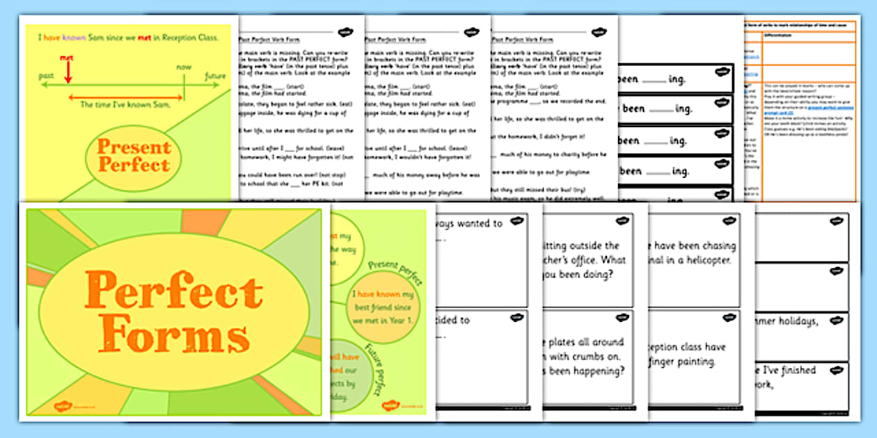 Perfect Tense - Verb Tenses Lesson Plan Ideas | Twinkl