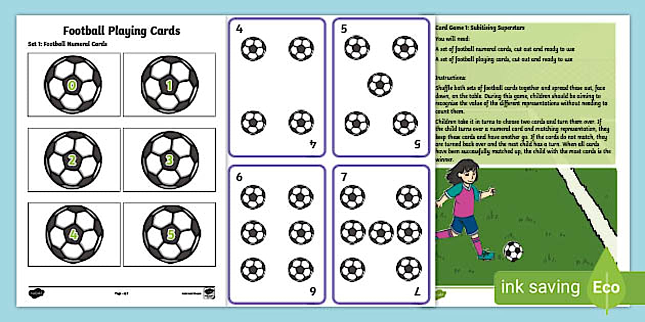 👉 KS1 Football Playing Cards and Assorted Games - Twinkl