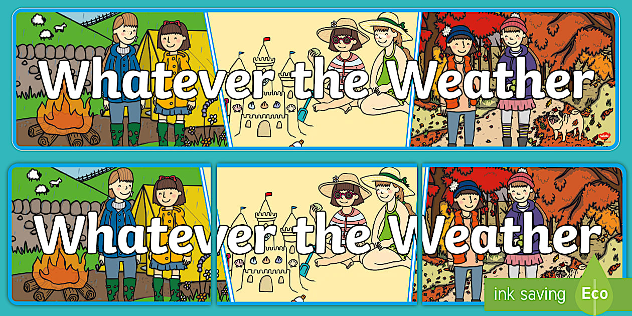 Whatever the Weather Display Banner (teacher made) - Twinkl