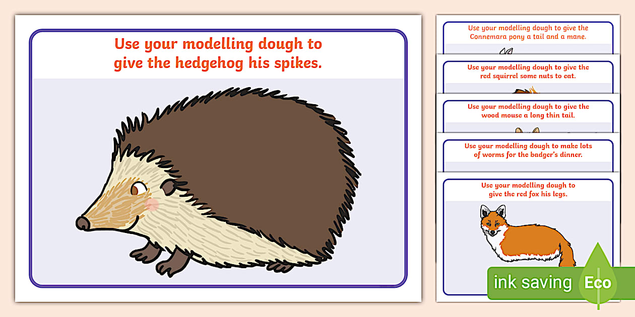 Wild Irish Animal Modelling Dough Mats (Teacher-Made)