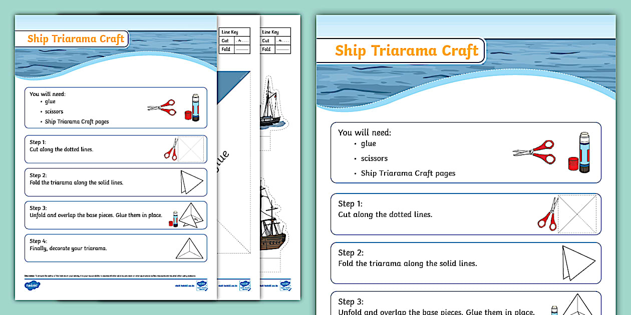 Ship Triarama Craft - Twinkl Arts and Crafts (teacher made)