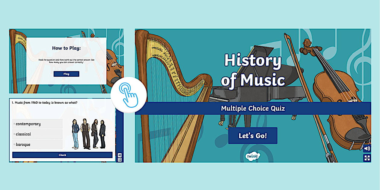 History of Music Interactive Quiz (teacher made) - Twinkl