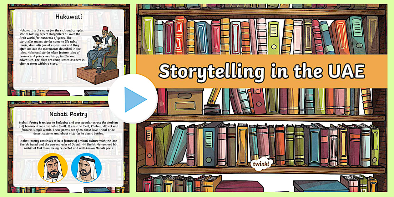 Storytelling in the UAE PowerPoint (Hecho por educadores)