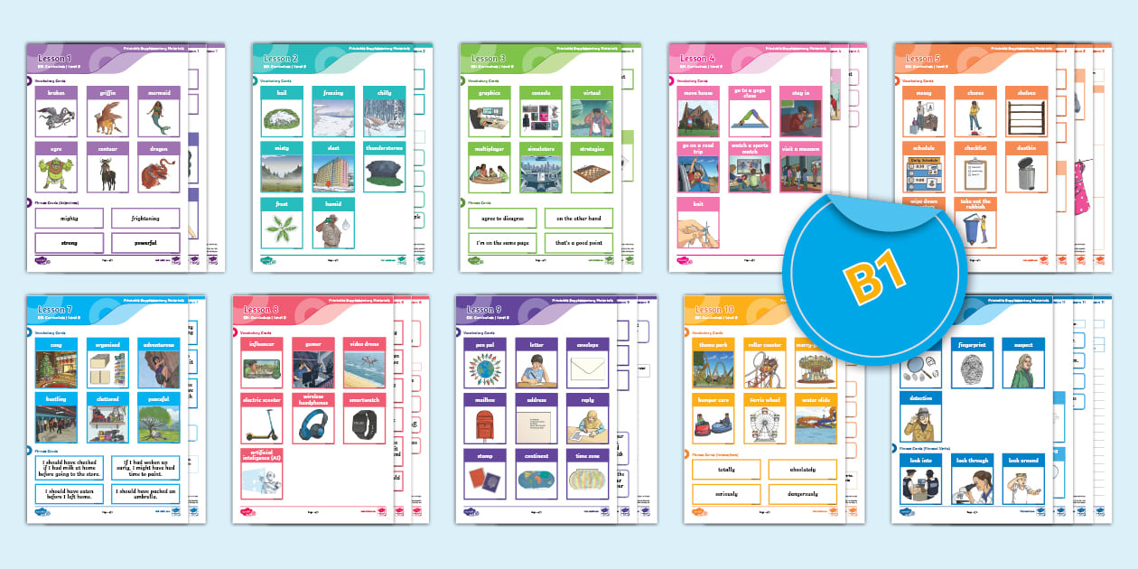 ESL Curriculum Supplementary Printable Materials [Level 8]