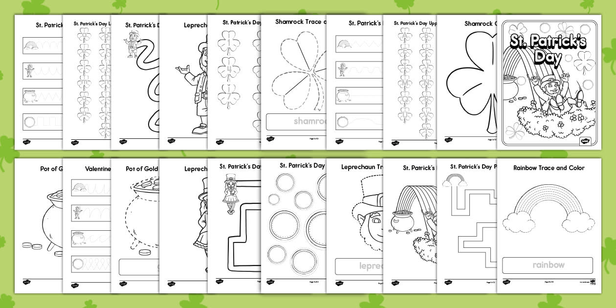 St. Patrick's Day Toddler Busy Book (teacher made) - Twinkl