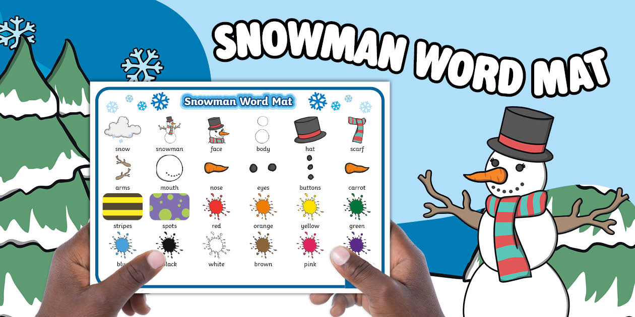 Snowman Word Mat