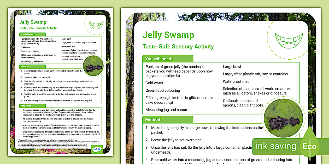 Jelly Swamp Taste-Safe Sensory Activity | Twinkl - Twinkl