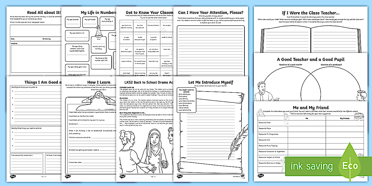 Back to School English Activities KS2 - Twinkl Resource Pack