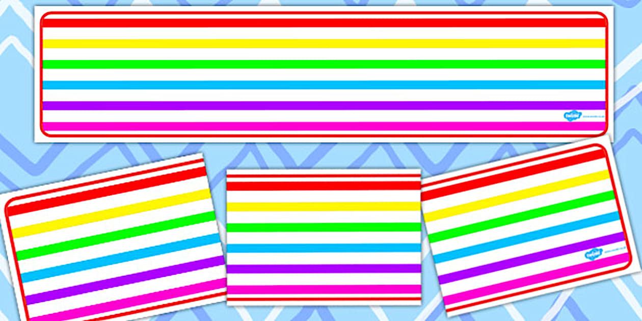 Rainbow Themed Editable Banner (teacher made) - Twinkl