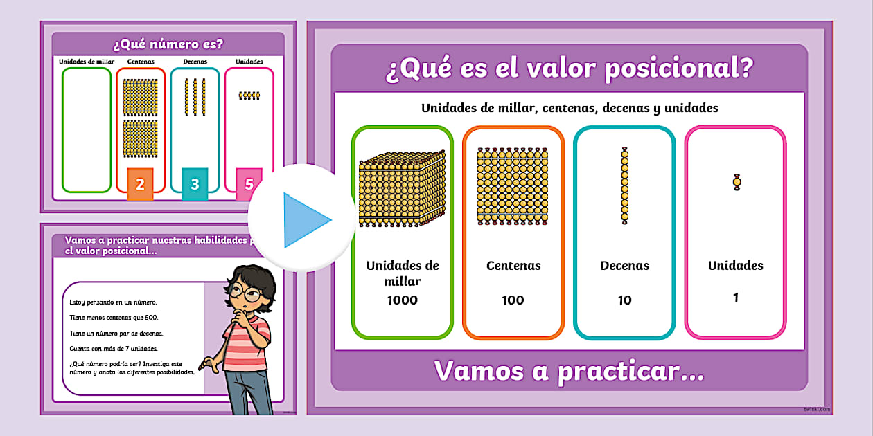 Valor posicional en Montessori