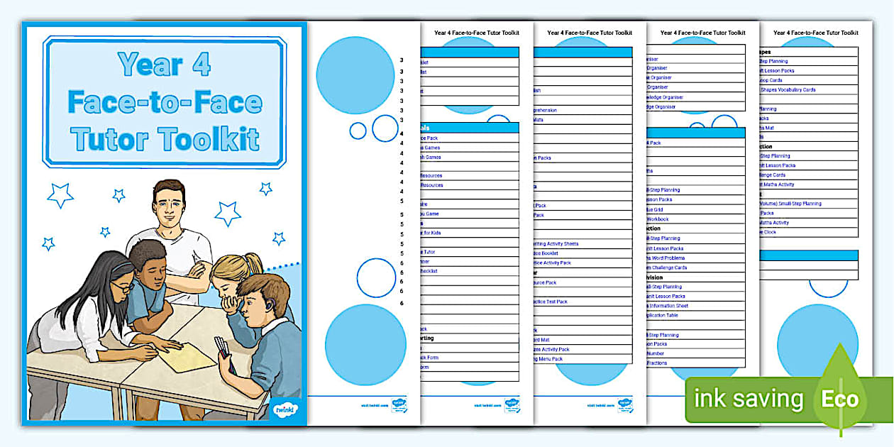 Year 4 Face-to-Face Tutor Toolkit (teacher made) - Twinkl