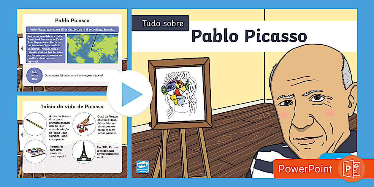 Tudo sobre Picasso - PowerPoint (teacher made) - Twinkl
