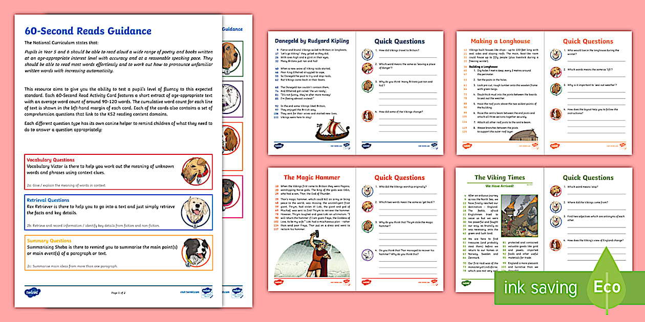 60-Second Reads: Vikings Activity Pack (Teacher-Made)