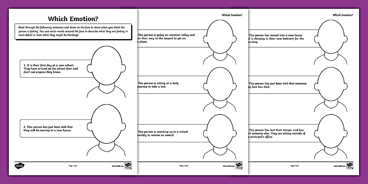 Worksheet on Emotions | Resource | Twinkl USA (Teacher-Made)