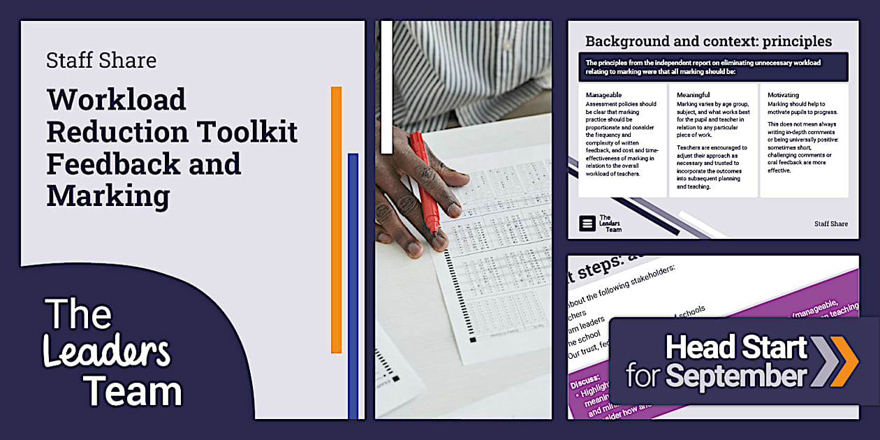 DfE School Workload Reduction Toolkit – Marking and Feedback