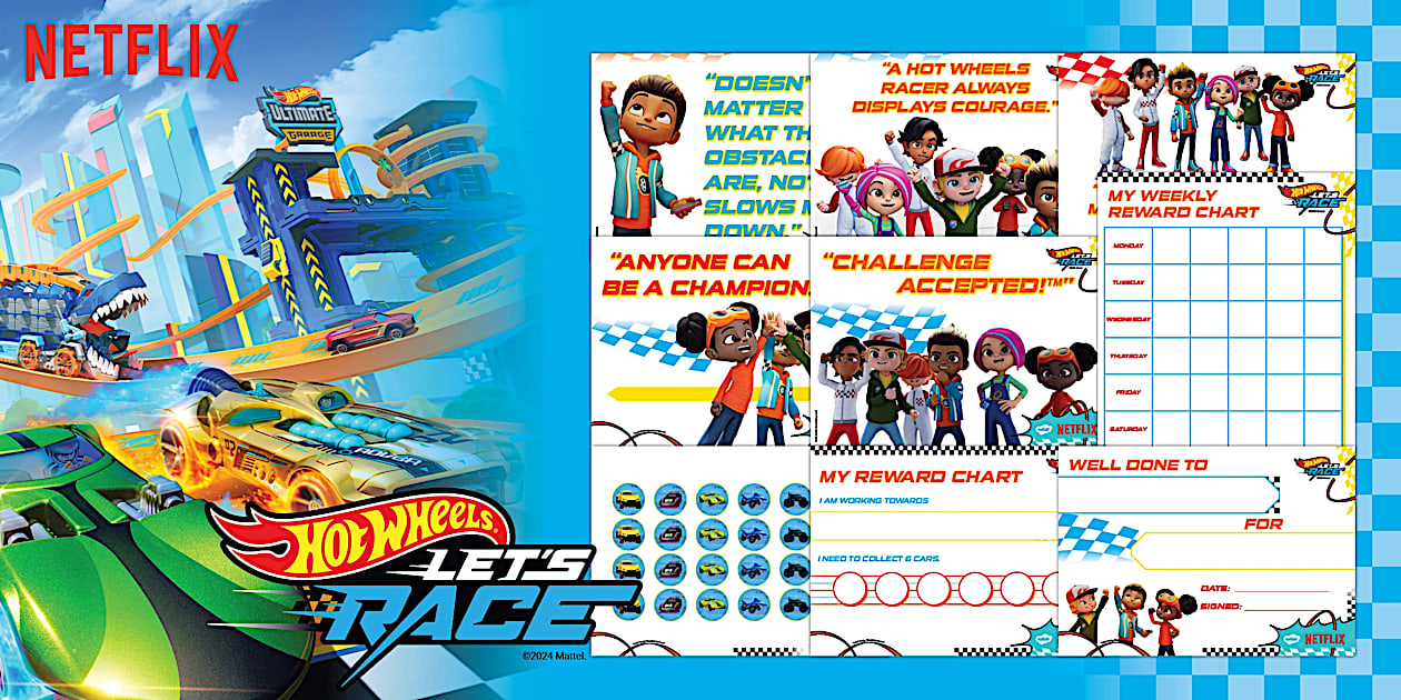 Hot Wheels Reward Chart and Poster Pack | Mattel | Twinkl