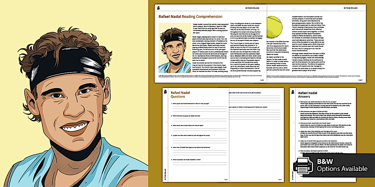 Rafael Nadal Reading Comprehension