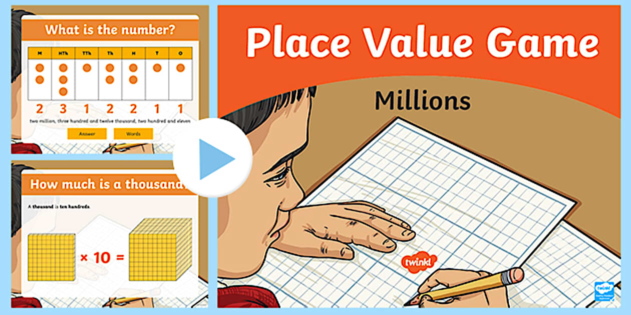 Millions Place Value PowerPoint Game (teacher made) - Twinkl