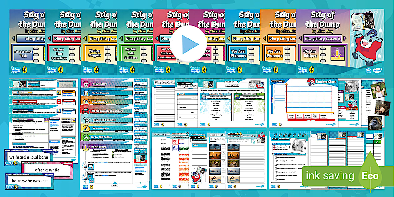 FREE! - Stig of the Dump Diary Writing Unit Pack [Year 3]