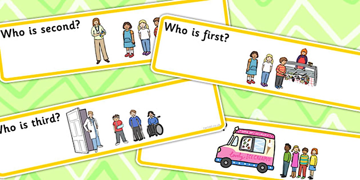 'Who Is...?' Ordinal Number Concept Cards Activity - Twinkl