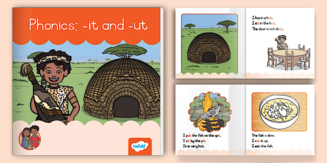 Grade 1 Phonics eBook: -it and -ut (teacher made) - Twinkl