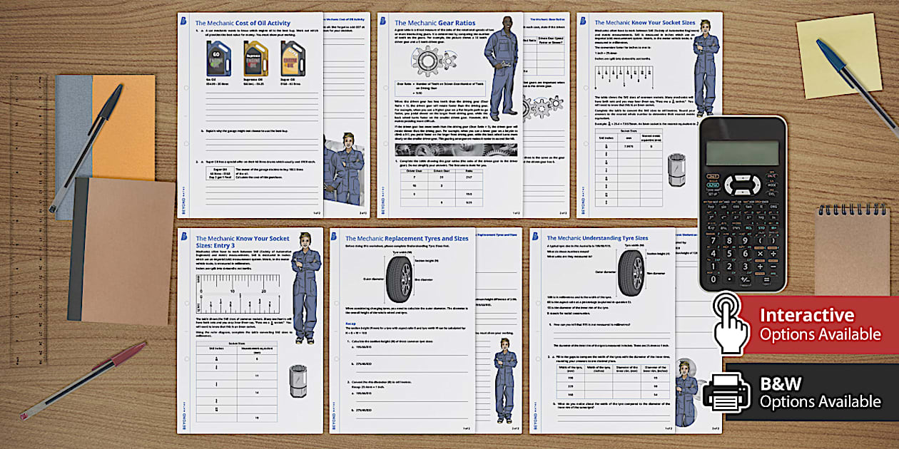 Real Word Maths: Automotive Industry Worksheets - Twinkl