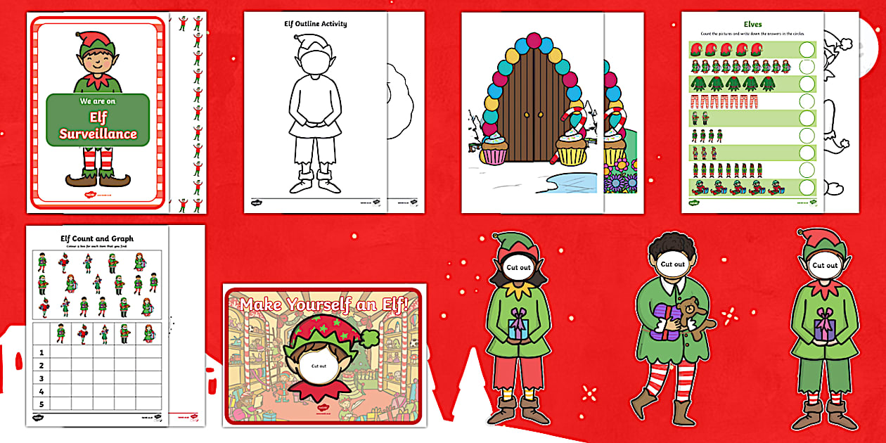 Christmas Elf Activity Pack - Twinkl