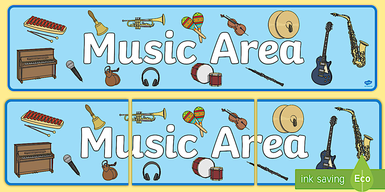 👉 Music Area Sign (teacher made) - Twinkl