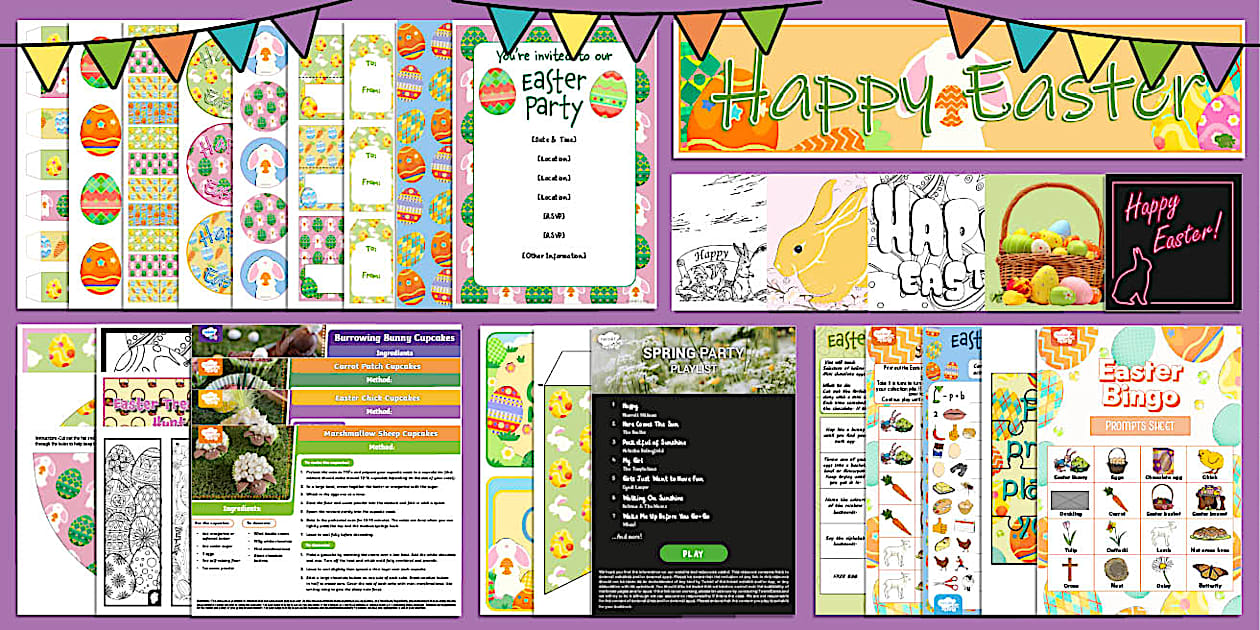 Easter Party Pack | Twinkl Party (teacher made) - Twinkl