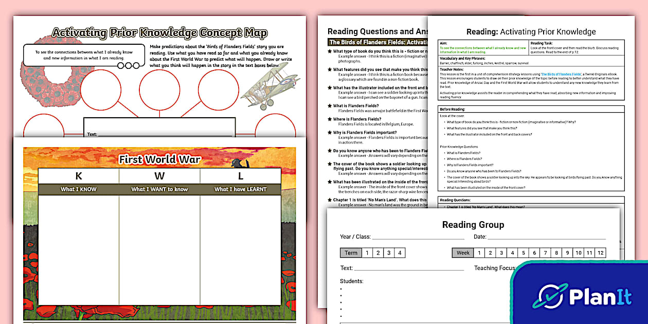 Years 5-6 Reading: The Birds of Flanders Fields Lesson 1