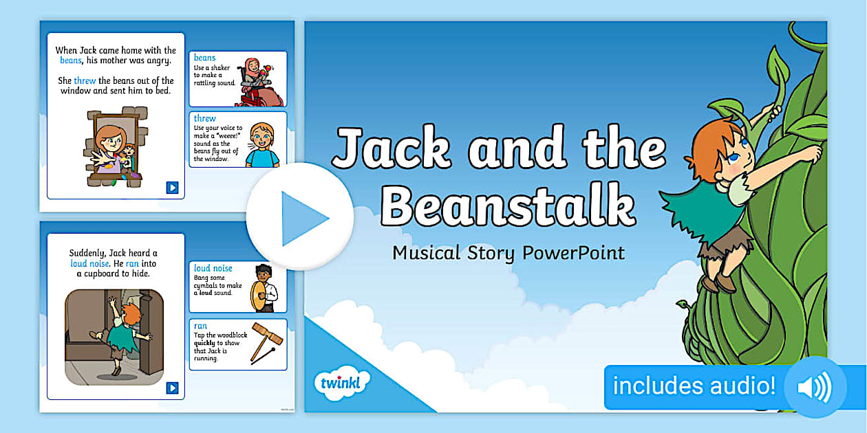 Jack and the Beanstalk Musical Story PowerPoint | Twinkl