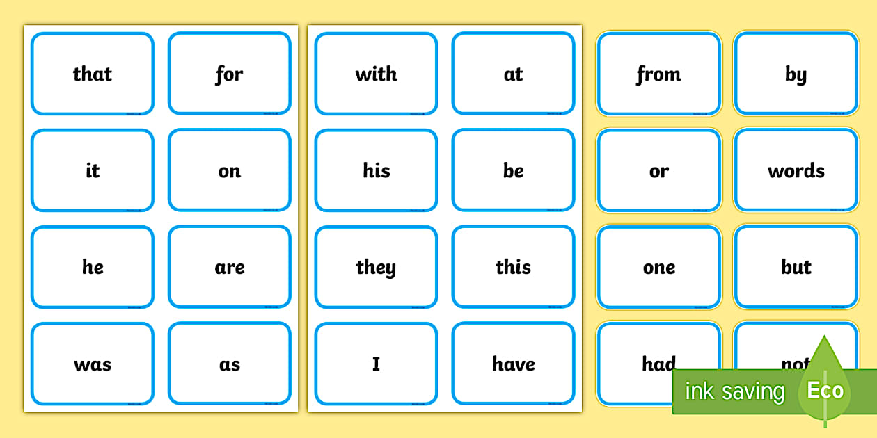 Sight Word Snap Game - Teach Your Kids How to Play Snap