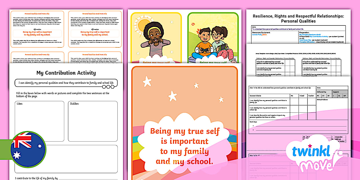 Year 1 RRRR Personal Qualities Lesson Pack (teacher made)