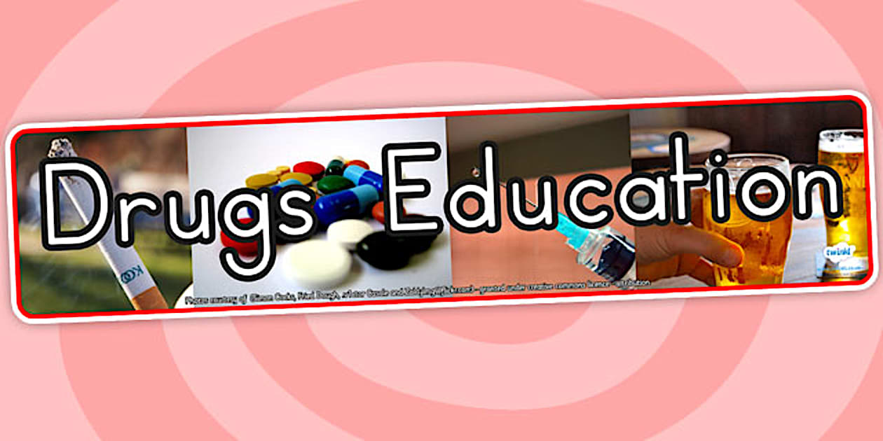 Drugs Education Photo Display Banner