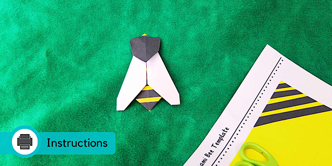 Origami Bee | Paper Craft - Nature Crafts (teacher made)