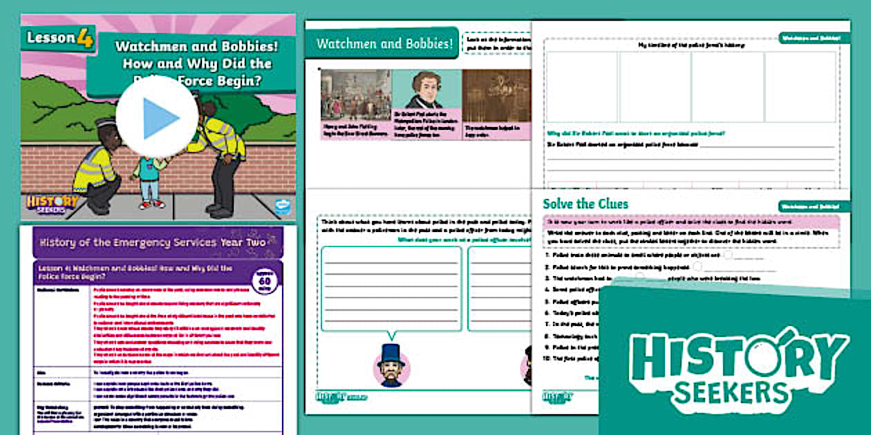 KS1 History: History of Emergency Services Lesson 4 Police